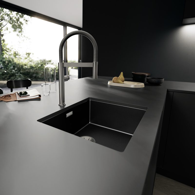 BLANCO CLAROU 500-U, Dark Steel – Drezy BLANCO
